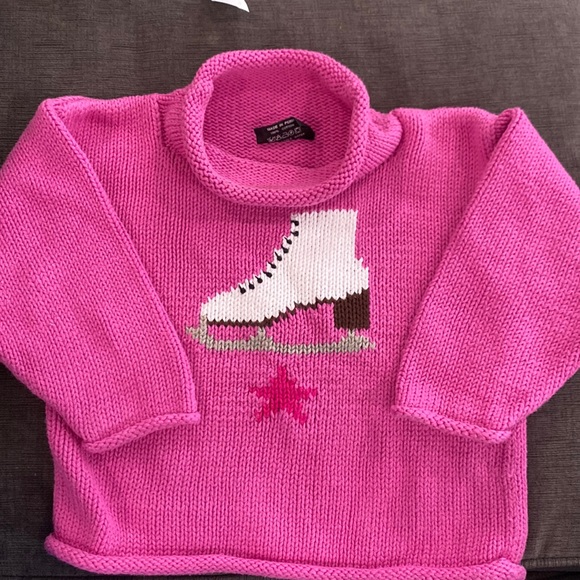 Claver | Shirts & Tops | Cleaver Girls Ice Skate Sweater Like New ...